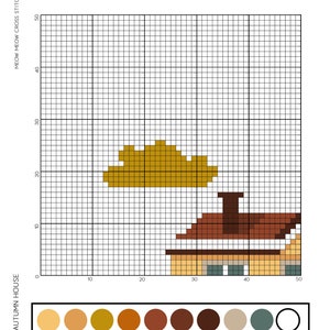 Little Autumn House | Cross Stitch Pattern - Etsy