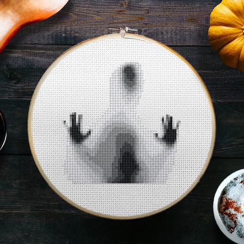 Spooky Halloween Cross Stitch Pattern PDF Counted Cross - Etsy