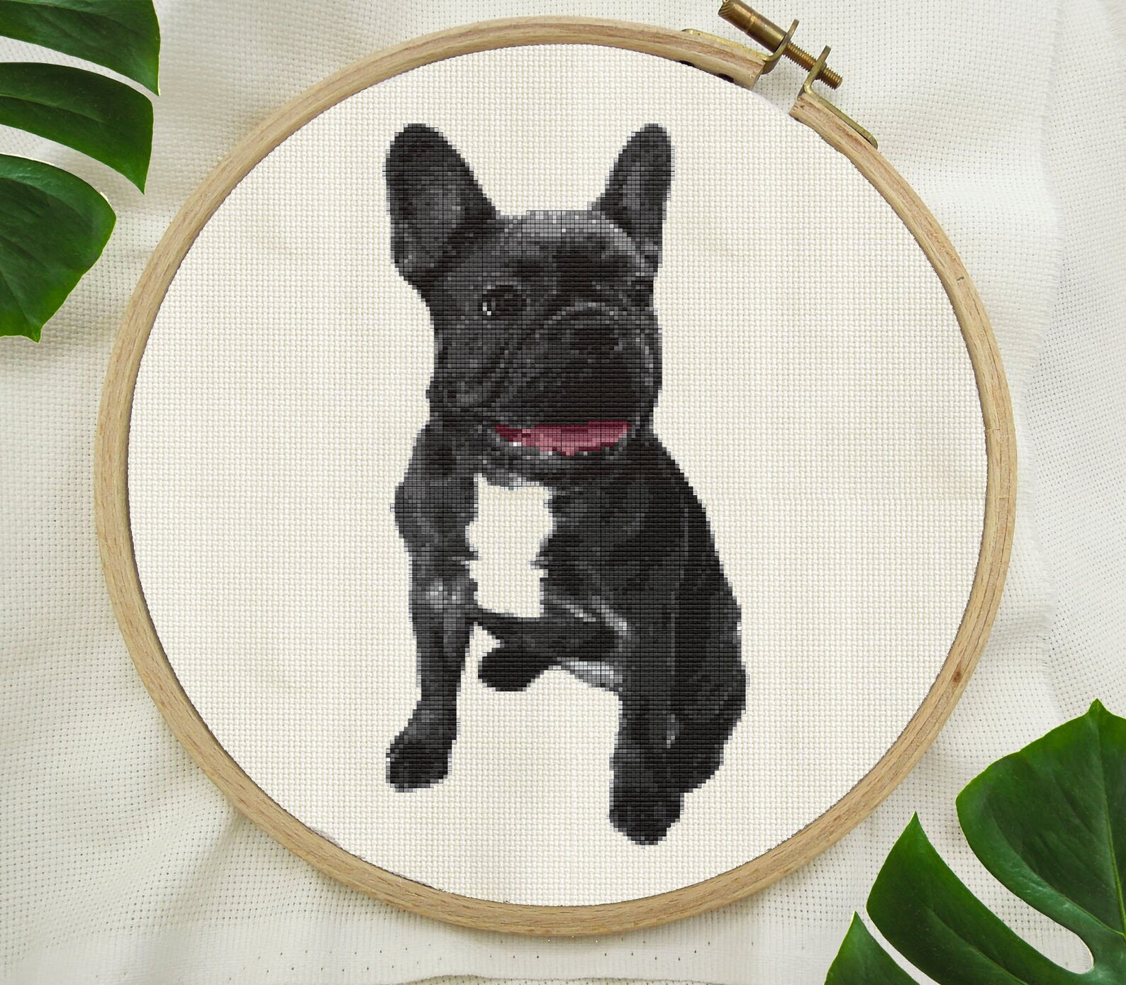 Happy Frenchie Cross Stitch Pattern - Etsy