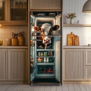 Cow Refrigerator Wrap - Etsy