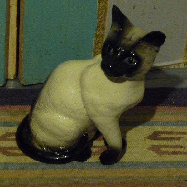 Siamese Cat Statue - Etsy