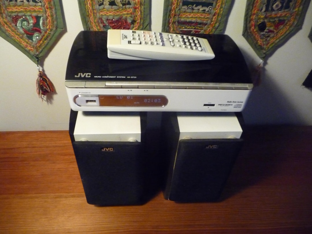 Vintage Retro JVC 1990s Mini Stereo System HI FI Music Player Machine ...