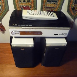 Vintage Retro JVC 1990s Mini Stereo System HI FI Music Player Machine ...
