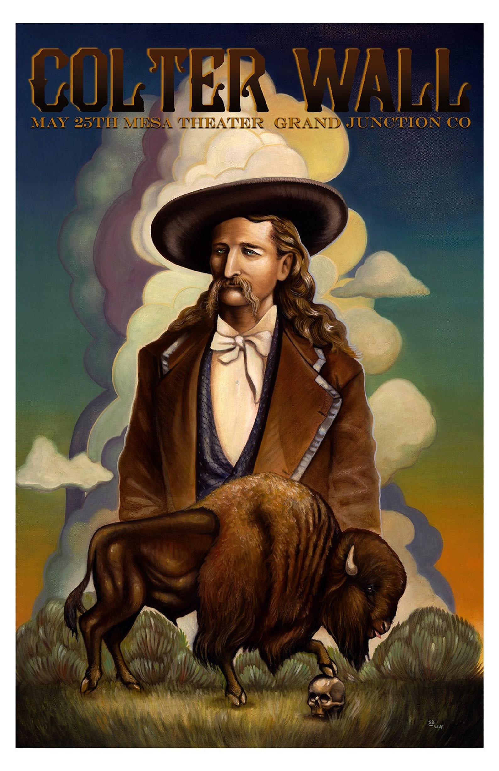 Colter Wall Concert Poster Signed and Numbered by the Artist - Etsy