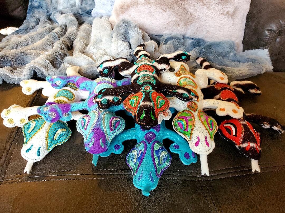 Flat Stuffed Geckos - Etsy