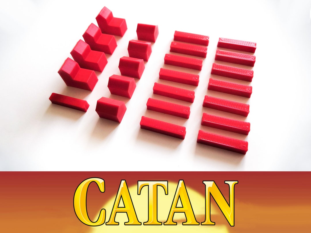The Settlers of Catan: 24x Classic Token Set, 38 Different Colors - Etsy