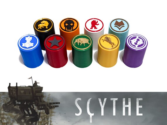 Scythe: 9x Action Tokens Update Set Compatible With Invaders - Etsy UK