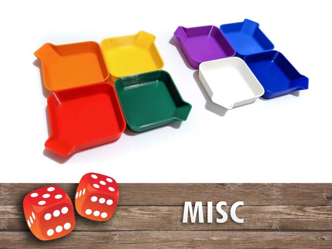 Universal Coin or Token Container Tray for Board Games, Stackable ...