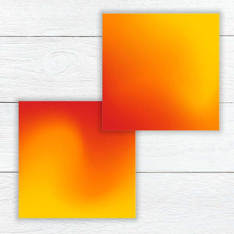 Red Orange Yellow Gradient Digital Paper Pack Digital - Etsy