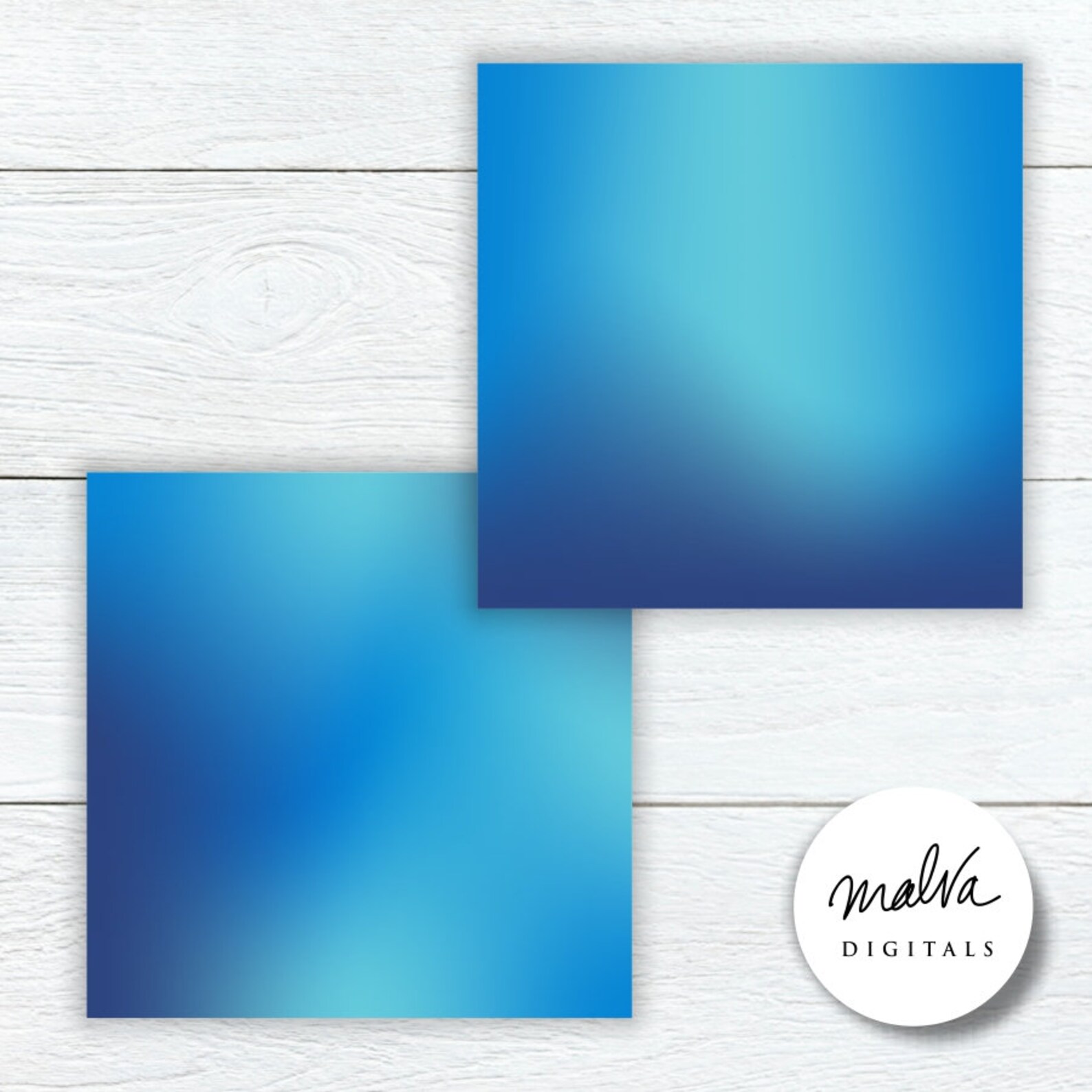 Blue Gradient Digital Paper Pack Digital Background - Etsy