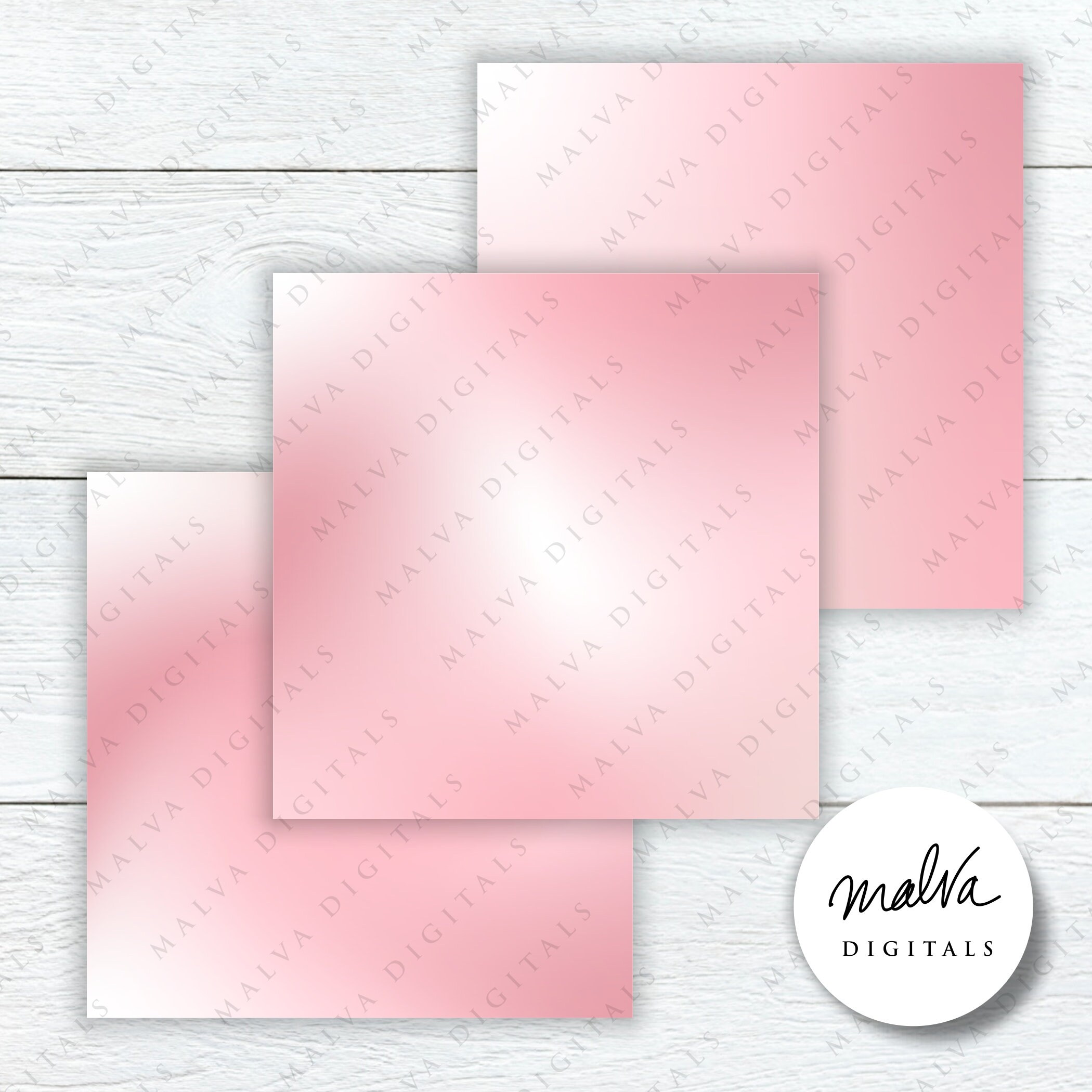 Light Pink Gradient Digital Paper Pack Digital Background - Etsy