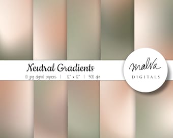 Chocolate colors digital paper pack earthy tones neutral | Etsy