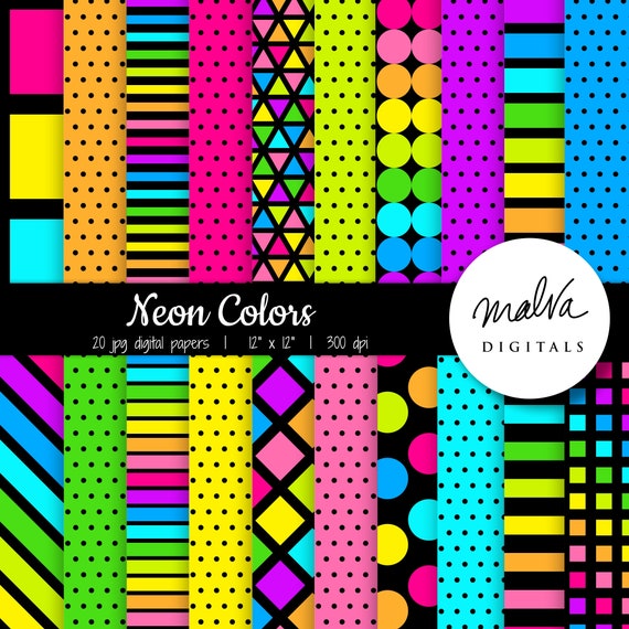 Neon Colors Designs Backgrounds