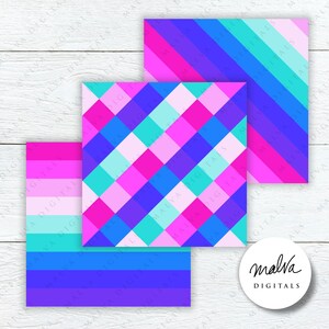 Holographic Colors Digital Paper Pack, Bright Colors Digital Background ...