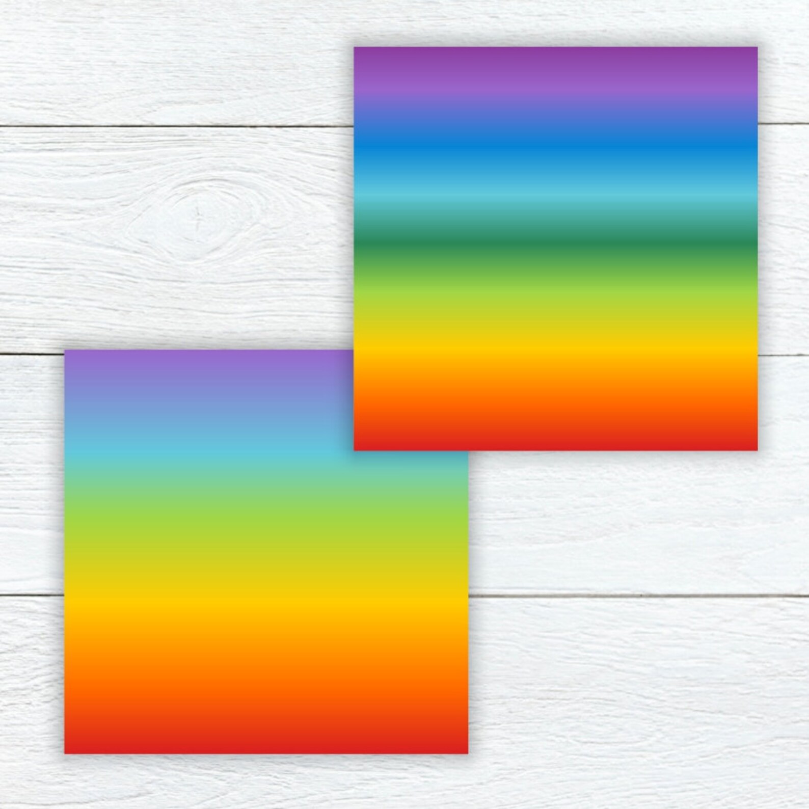 Rainbow Ombre Digital Paper Pack Rainbow Gradient Digital - Etsy