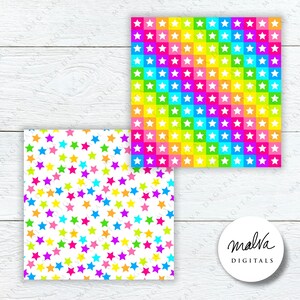 Neon Digital Paper Pack, Bright Colors Digital Scrapbook Paper ...