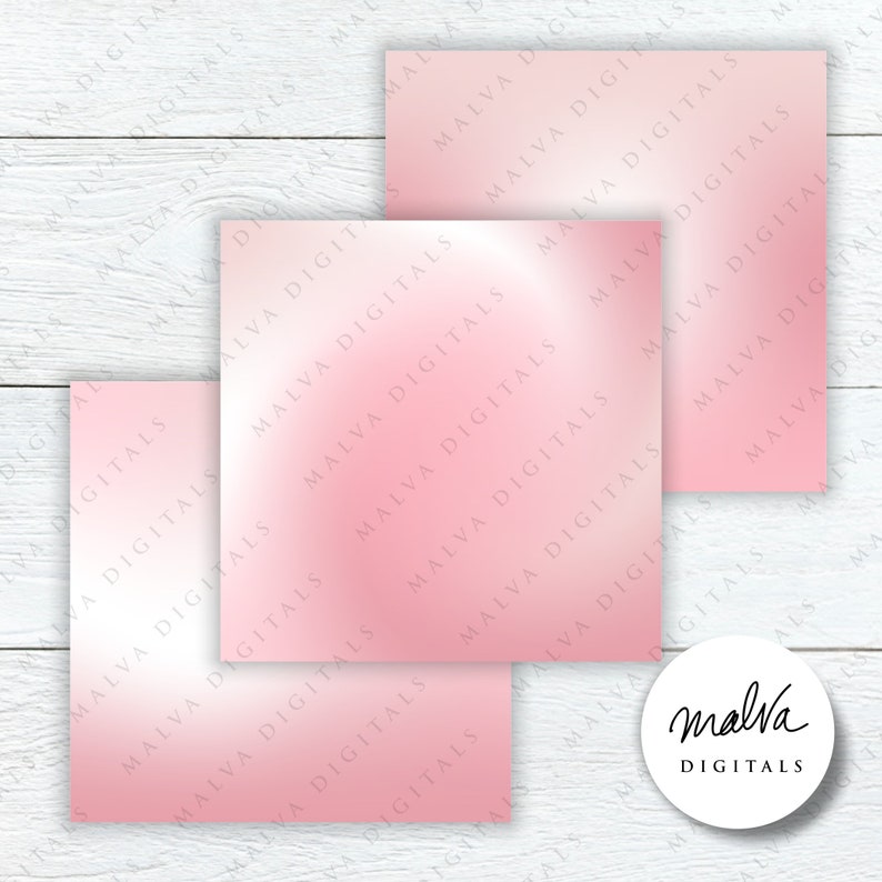 Light Pink Gradient Digital Paper Pack Digital Background - Etsy