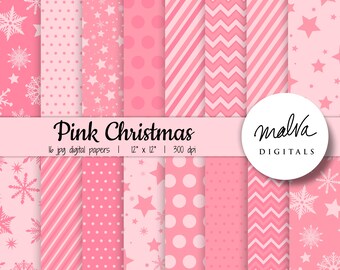 Pink Snowflake Background - Etsy