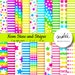 Neon Digital Paper Pack, Bright Colors Digital Scrapbook Paper ...