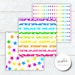 Neon Digital Paper Pack Bright Colors Digital Scrapbook - Etsy