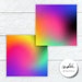Neon Rainbow Gradient Digital Paper Pack, Neon Digital Background, Neon ...