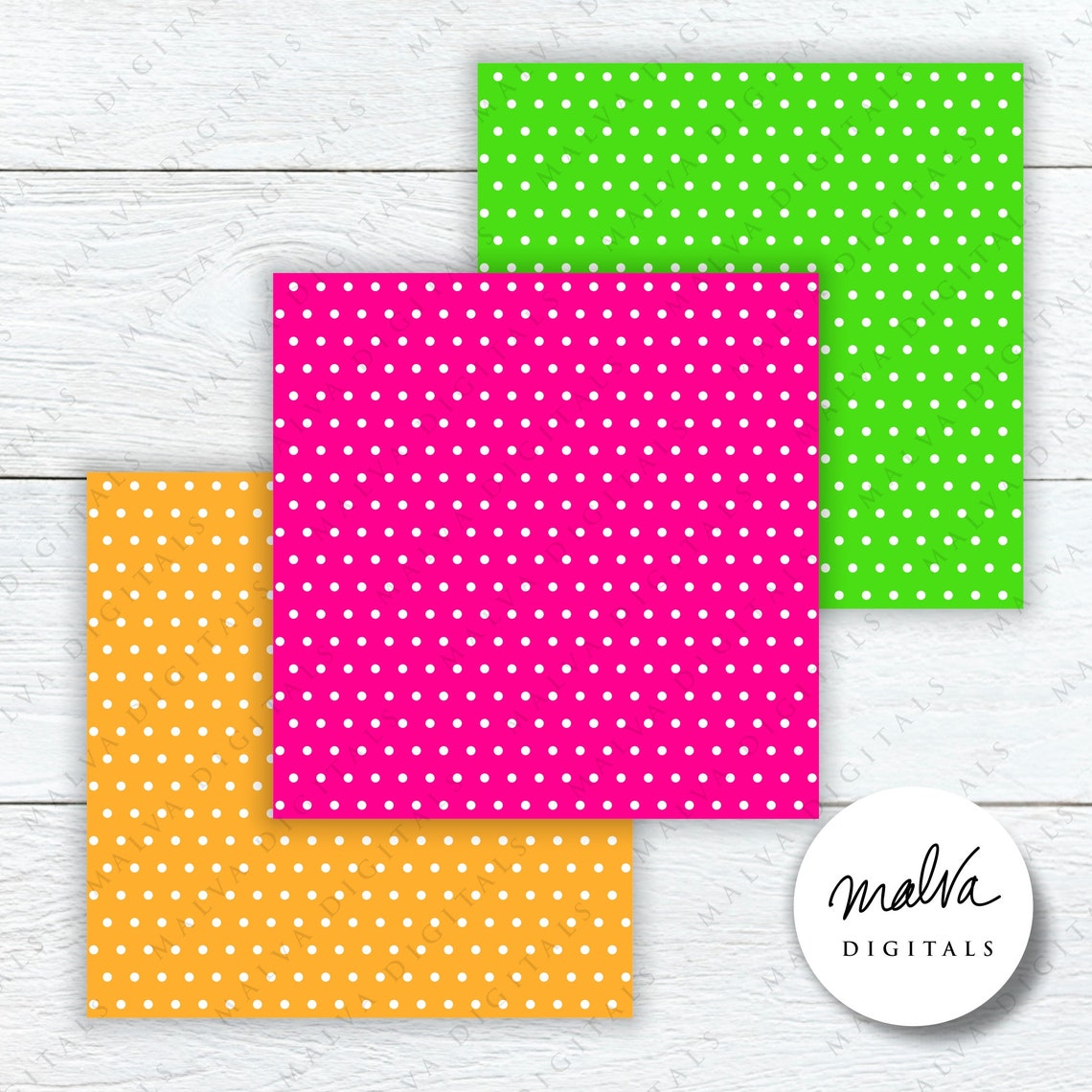 Neon Colors Digital Paper Pack Bright Colors Scrapbook Paper - Etsy
