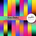 Neon Rainbow Gradient Digital Paper Pack, Neon Digital Background, Neon ...