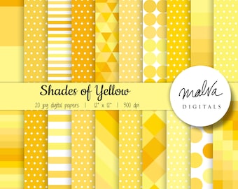 Yellow Paper Pack | Etsy