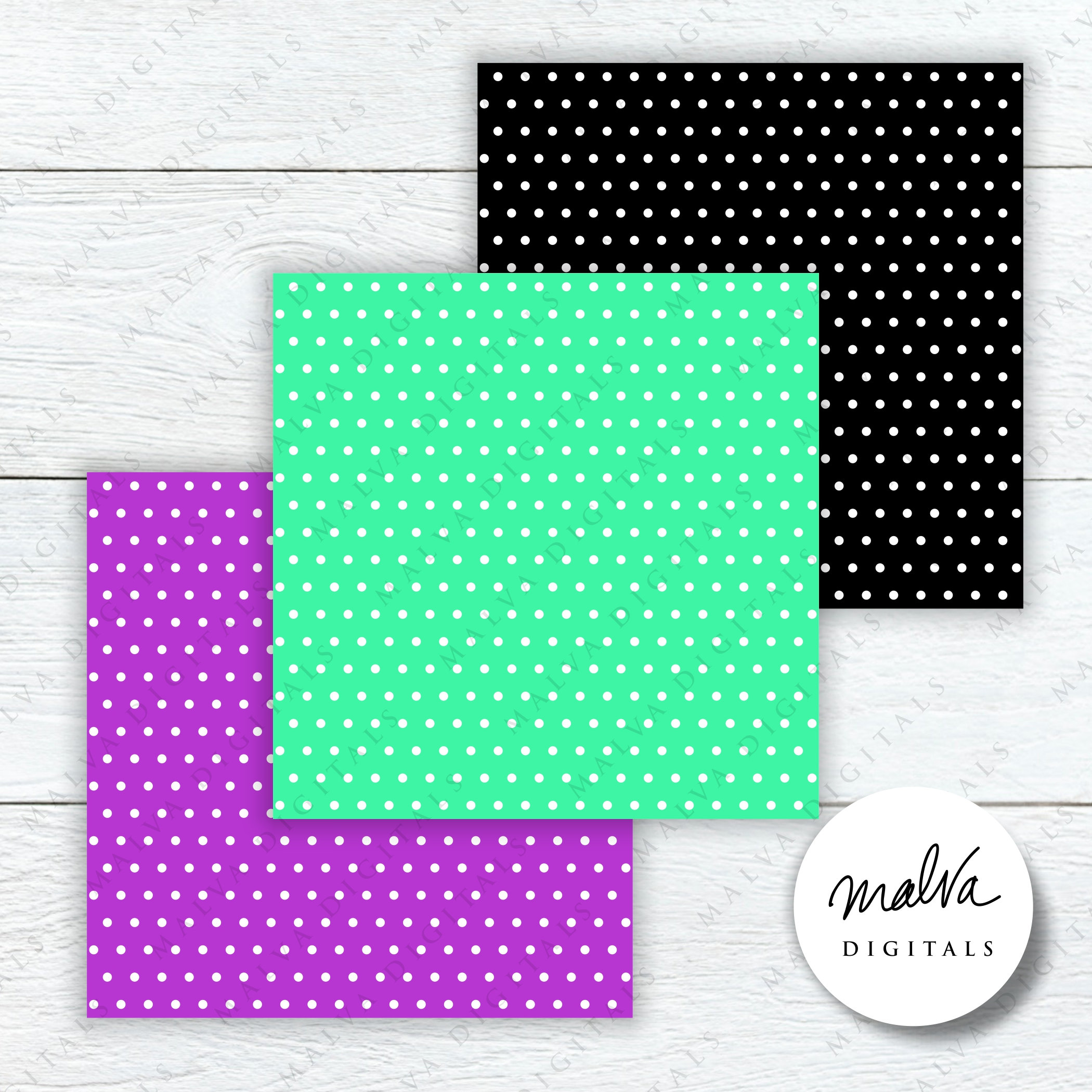 Neon Colors Digital Paper Pack Bright Colors With Black - Etsy