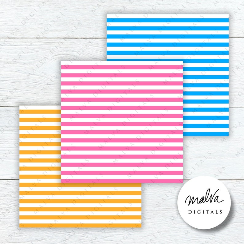 Neon Digital Paper Pack, Bright Colors Digital Scrapbook Paper ...