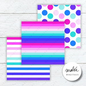 Holographic Colors Digital Paper Pack, Bright Colors Digital Background ...