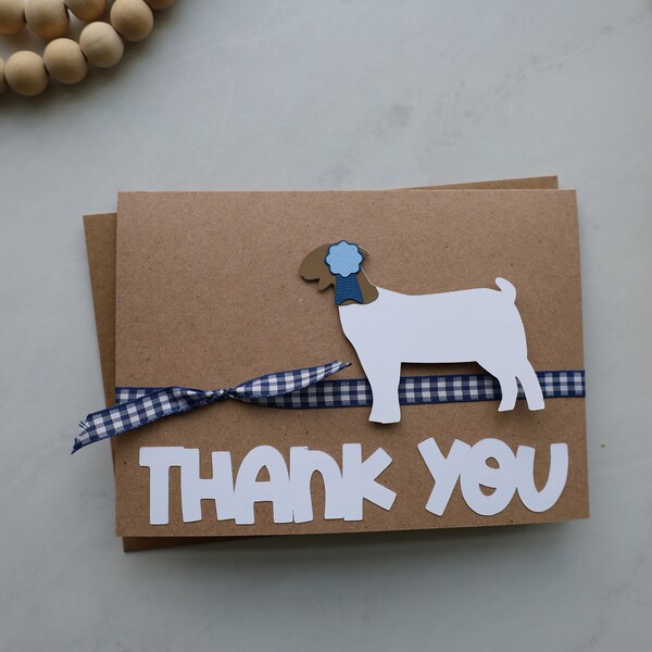 Goat Thank You Card - Etsy