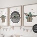 Star Wars Baby Yoda Art, Nursery Art, Neutral Boys Art, Mandalorian ...