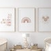 Mickey Neutral Rainbow Wall Art Set of 3 Prints Dreams Come - Etsy