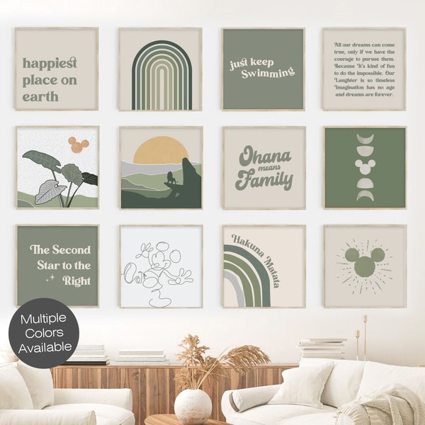 Sage Green Wall Art Square - Etsy