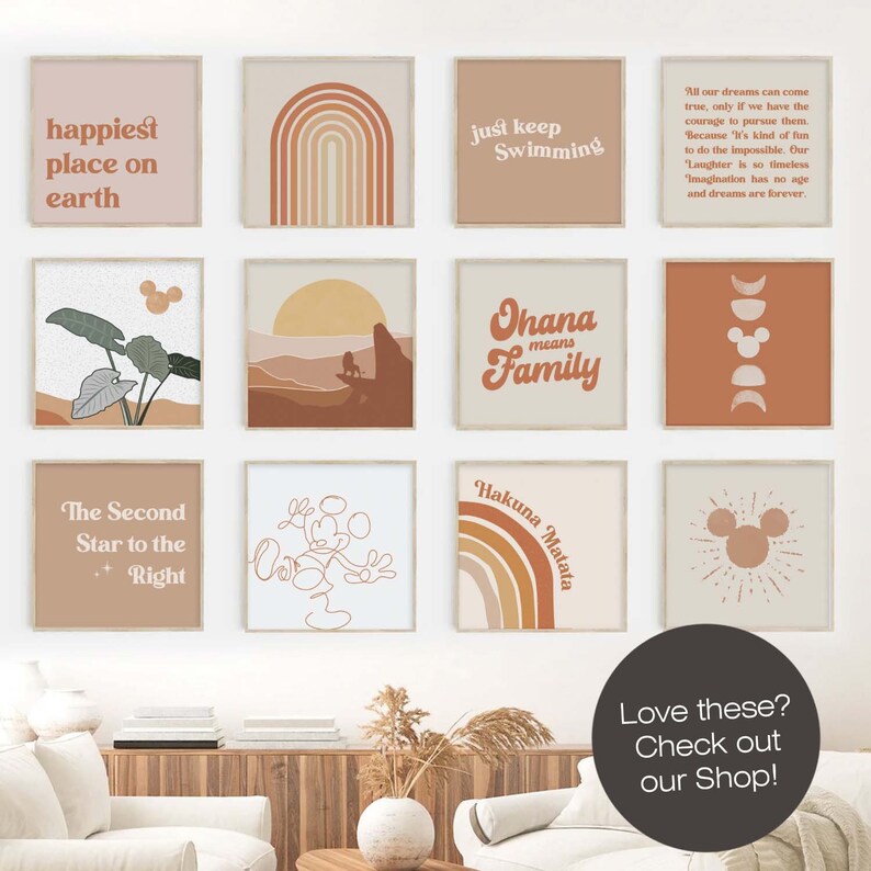 Disneyland Castle Wall Art Abstract Boho Art Print Cinderella - Etsy