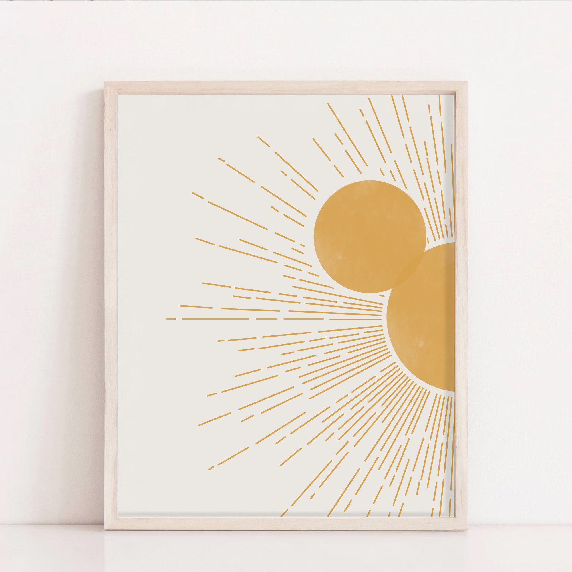 Mickey Mouse Sun Moon Stars Boho Wall Art Set of 2 Celestial - Etsy