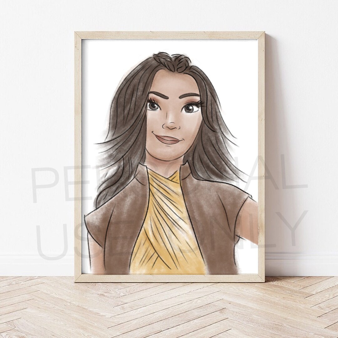 Raya and the Last Dragon Watercolor Princess Art Print White Background ...