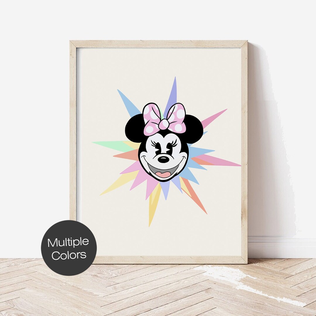 Minnie Mouse Art Print, California Adventure Minnie, Retro Princess ...