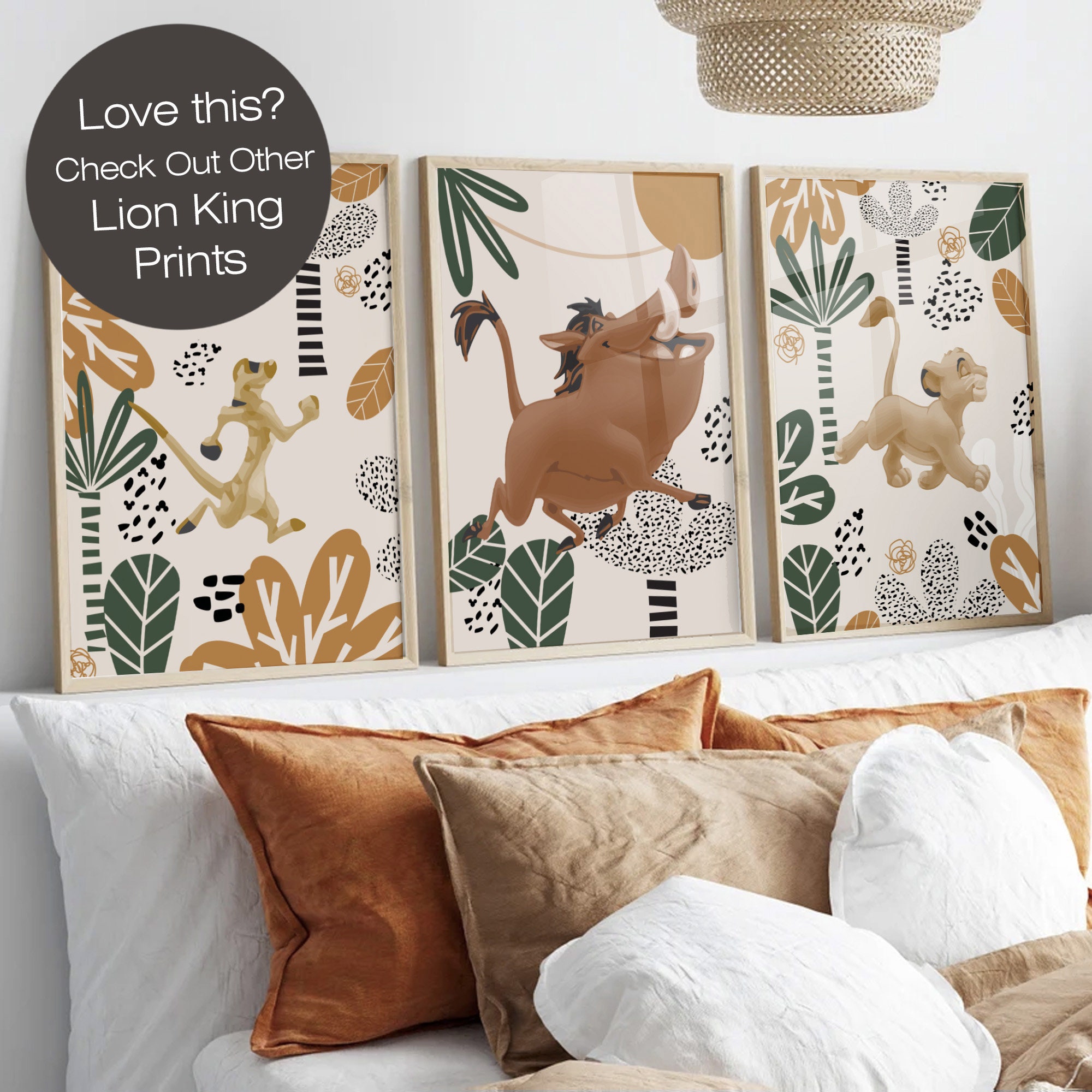 Mickey Mouse Sun Moon Stars Boho Wall Art Set of 2 Celestial - Etsy