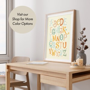 Hidden Mickey Alphabet Poster Pink Printable Wall Art ABC Poster Magic ...