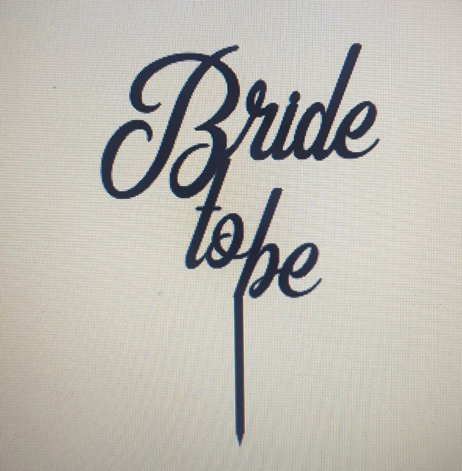 Bride to Be Cake Topper Vector - Etsy