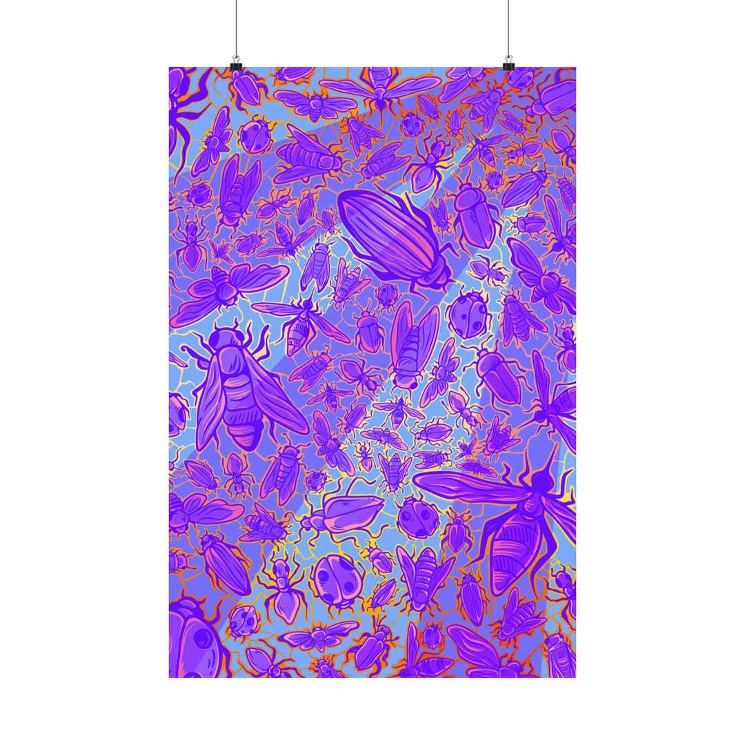 Bugs Bugs Bugs Matte Poster - Etsy