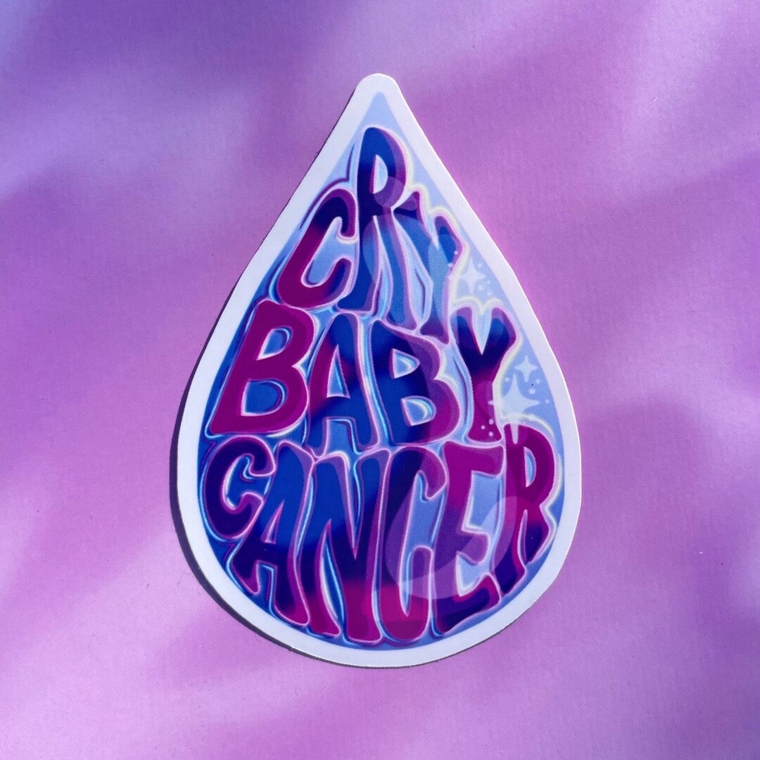 Cry Baby Cancer Sticker - Etsy