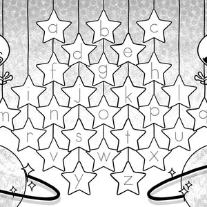 Alphabet Trace and Color Worksheets - Letter Tracing Coloring Sheets ...
