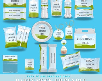 Drag & Drop Editable Party Favor Bundle Templates Canva Editable, Edit ...