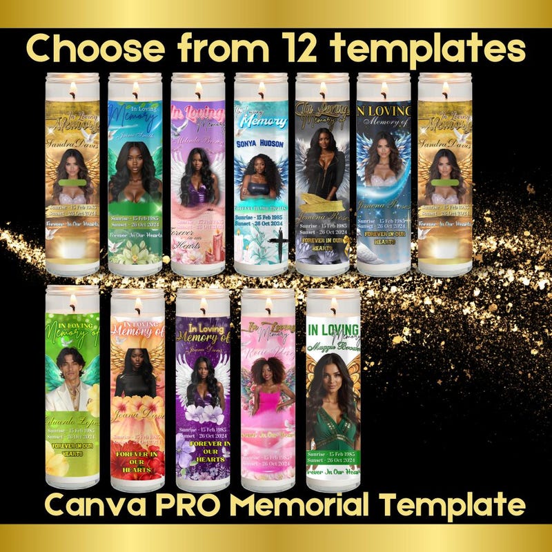 Candle Label T Template - Etsy