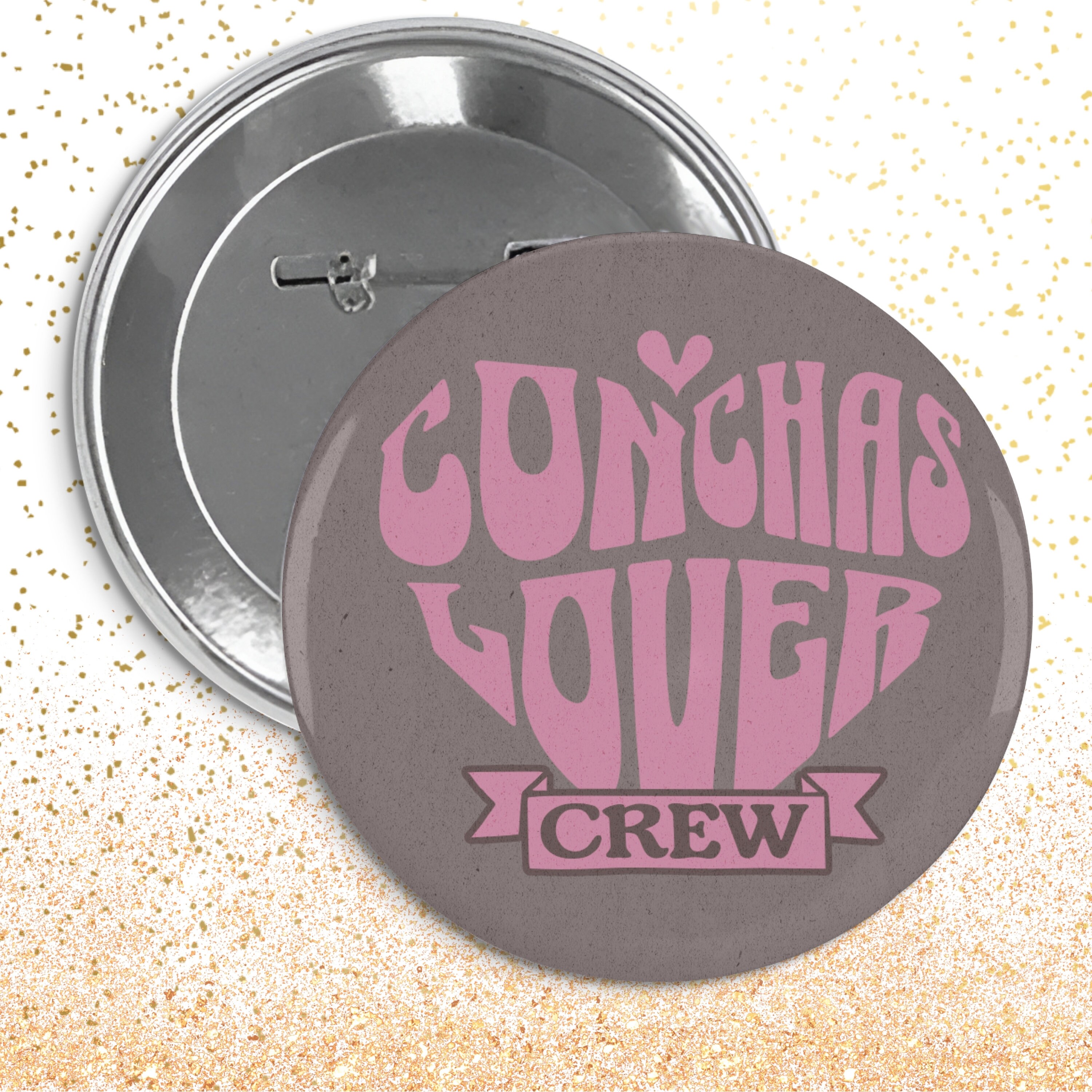 Conchas Lover Back Button/conchitas Lover/ Cafecito/pancito/but ...