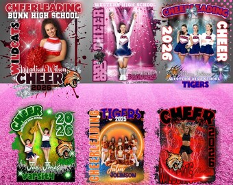 Cheerleading Editable Canva Template,change Text,change Colors,for ...