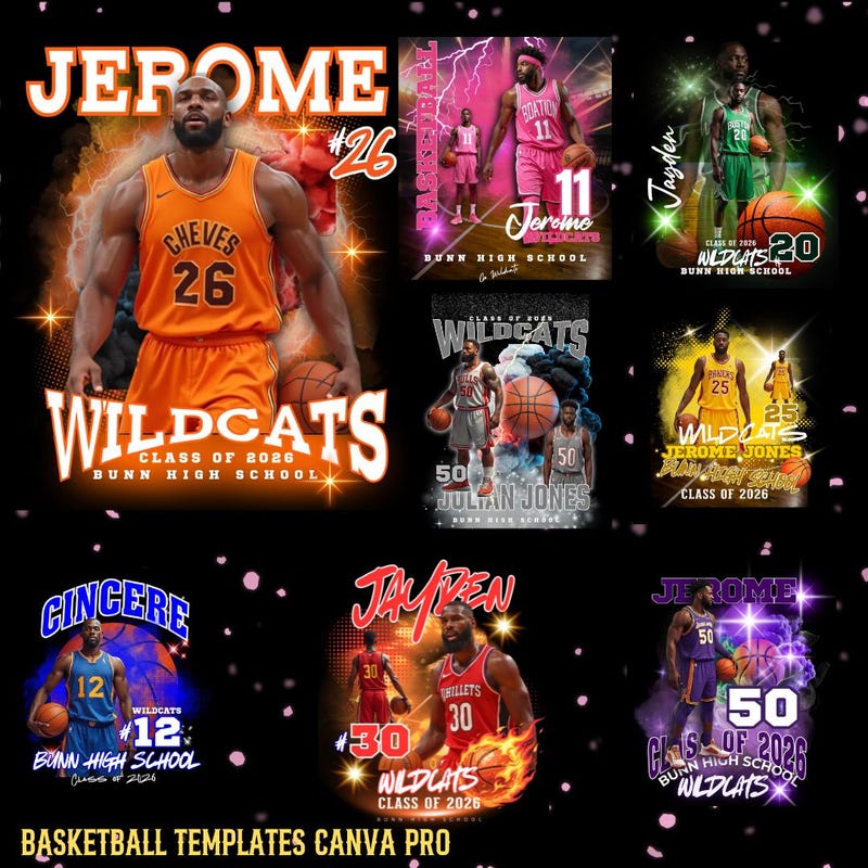 Senior Basketball Clipart - Etsy